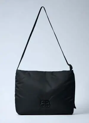 Balenciaga Medium Monaco Flap Shoulder Bag - Black