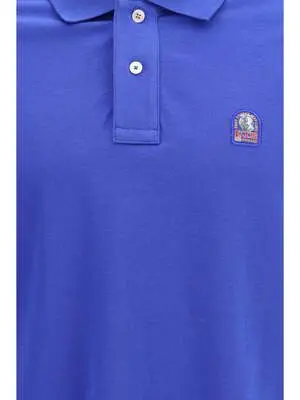 PARAJUMPERS Polo With Logo Application - Blue