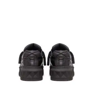 Valentino Garavani Nappa Leather Roman Stud Trainers - Black