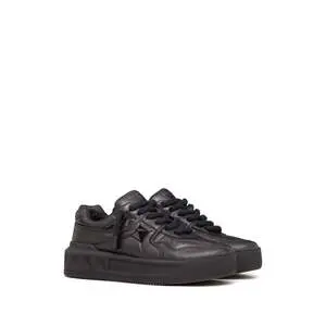 Valentino Garavani Nappa Leather Roman Stud Trainers - Black