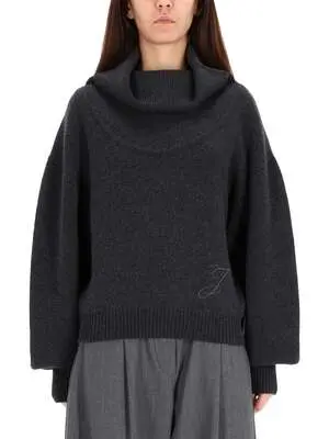 Jacquemus Jersey Ball" Sweater - Gray