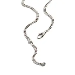 Valentino Garavani Tone Palladium-tone Metal Cable-link Chain Necklace