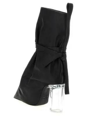 Rick Owens Tied Taco Kiss Ankle Boots