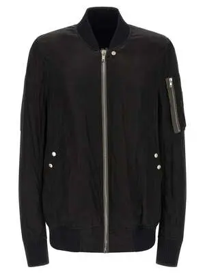Rick Owens Classic Flight Bomber Jacket - Black