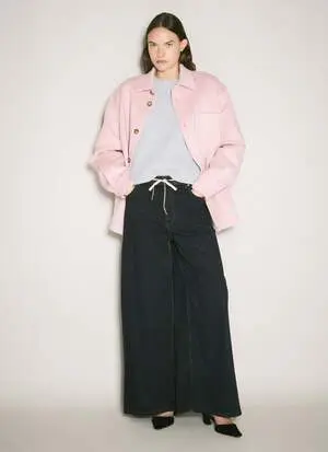 Marni Wide-leg Stretch Jeans With Integrated Belt