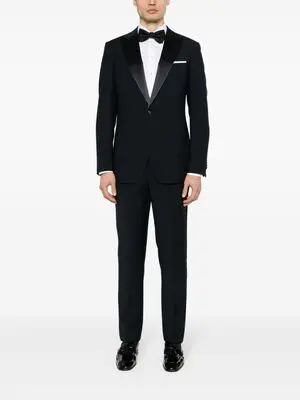 Giorgio Armani Slim Fit Wool Tuxedo Suit - Multicolor