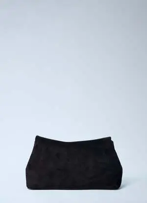 TOTEME T-lock Suede Crossbody Bag