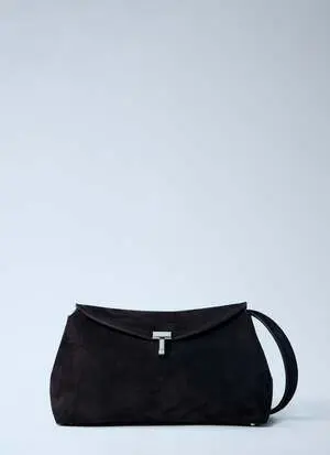 TOTEME T-lock Suede Crossbody Bag - Multicolor