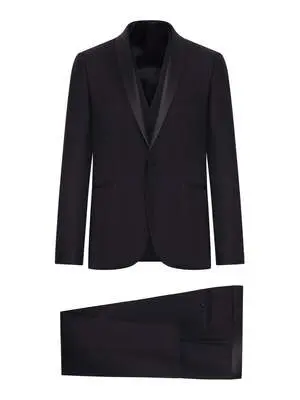 Tagliatore Bruce Wool Tuxedo - Black