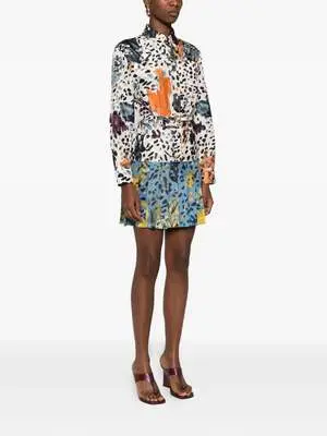 Fendi Printed Silk Dress - Multicolor