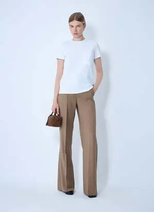 Max Mara Tailored Wool Grain-de-poudre Pants - Brown