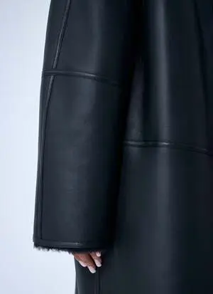 TOTEME Shearling Wrap Coat