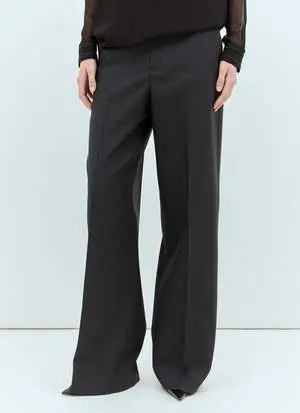 Gucci Wool Wide-leg Tailored Pants - Gray