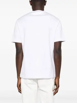 Brunello Cucinelli Logo Cotton T-shirt - Multicolor