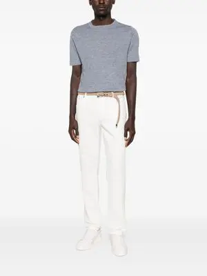 Brunello Cucinelli Fine Knit Linen Blend Sweater