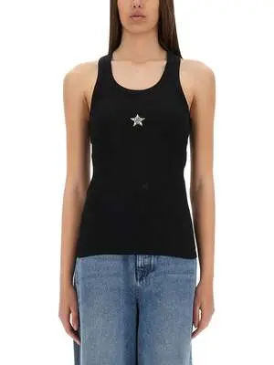 Stella McCartney Crystal Mini Star Tank Top - Black