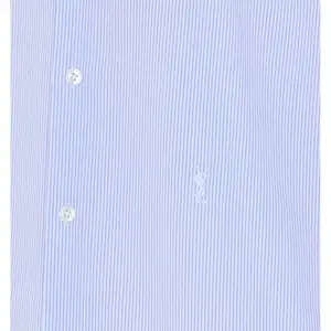 Saint Laurent Striped Cassandre Shirt - Blue