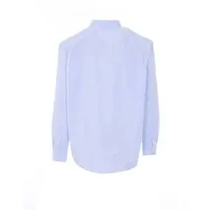 Saint Laurent Striped Cassandre Shirt - Blue