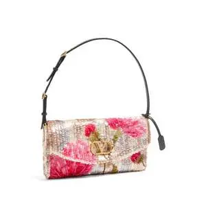 Valentino Garavani Calfskin Leather Shoulder Bag