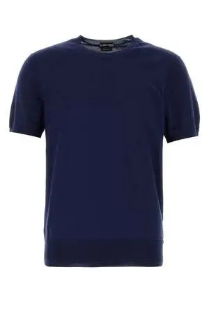 TOM FORD Navy Cotton Sweater