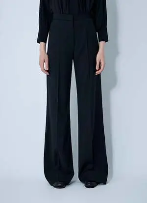 Max Mara Tailored Wool Grain-de-poudre High Waisted Pants