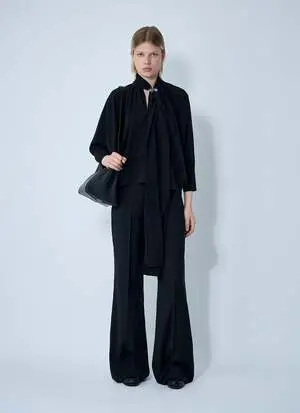Max Mara Tailored Wool Grain-de-poudre High Waisted Pants