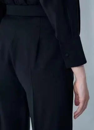 Max Mara Tailored Wool Grain-de-poudre High Waisted Pants