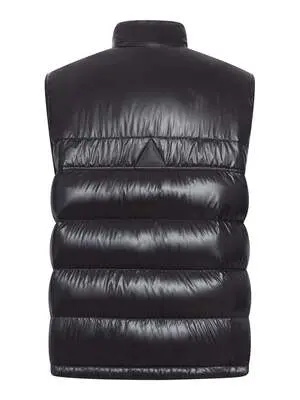 Moncler Padded High Neck Vest - Black