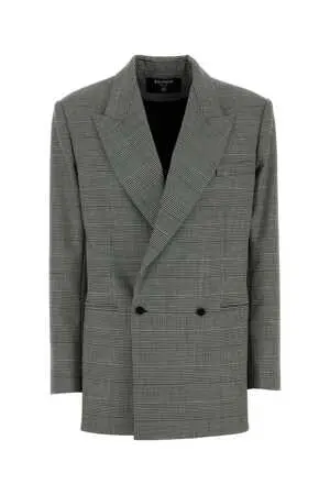 Balmain Embroidered Wool Blend Blazer - Multicolor