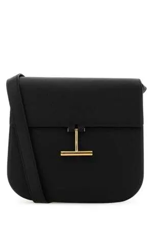 TOM FORD Leather Crossbody Bag - Black