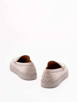 TOD'S Nabuk Leather Loafers