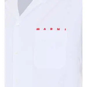 Marni Hidden Logo Bowling Shirt - White