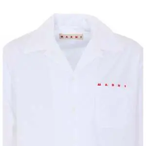Marni Hidden Logo Bowling Shirt - White