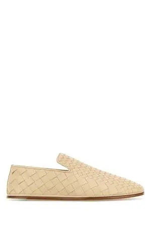 Bottega Veneta Sand Nappa Leather Loafers - Brown