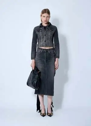 Balenciaga Lace-up Denim Jacket