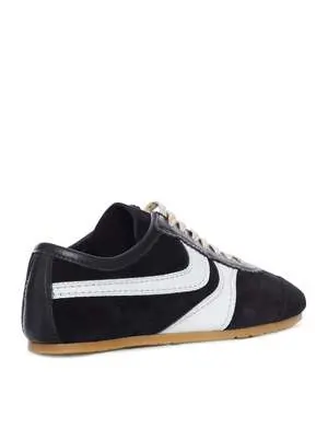 Dries Van Noten Two-tone Leather And Suede Sneakers - Multicolor