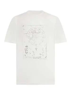Rick Owens Brad T Crew Neck Cotton T-shirt With Print - Multicolor
