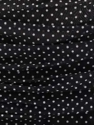 Dolce & Gabbana Polka-dot Ruched Midi Dress