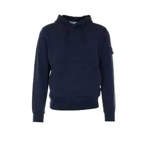 Stone Island Logo Hoodie - Blue
