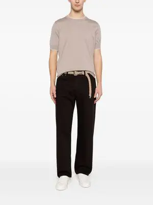 Brunello Cucinelli Knitted Cotton T-shirt - Multicolor
