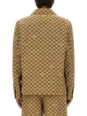 Gucci Gg Cotton Zip-up Jacket