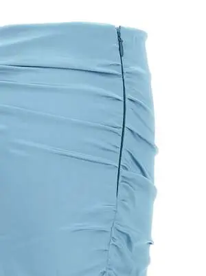 Alessandra Rich Draped Satin Mini Skirt