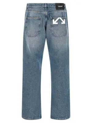 Off-White Half Arrow Denim Jeans - Blue