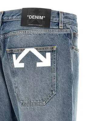 Off-White Half Arrow Denim Jeans - Blue