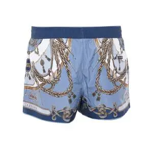 Dolce & Gabbana Graphic Print Swim Trunks - Blue