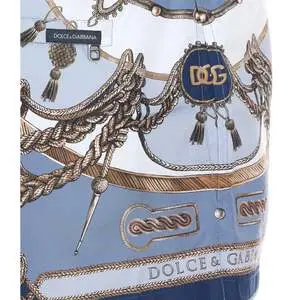 Dolce & Gabbana Graphic Print Swim Trunks - Blue