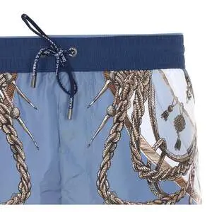 Dolce & Gabbana Graphic Print Swim Trunks - Blue