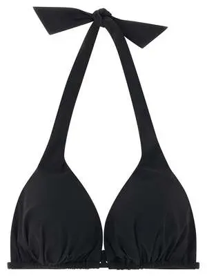 Dolce & Gabbana Triangle Bikini Top With Metal Logo