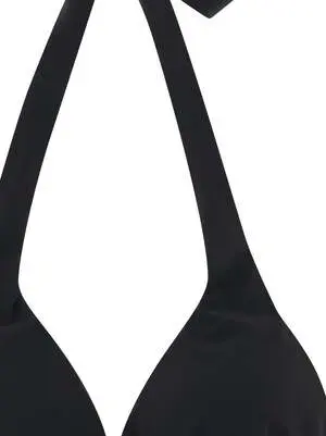 Dolce & Gabbana Triangle Bikini Top With Metal Logo