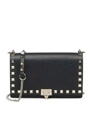 Valentino Garavani Mini Rockstud Leather Bag - Black